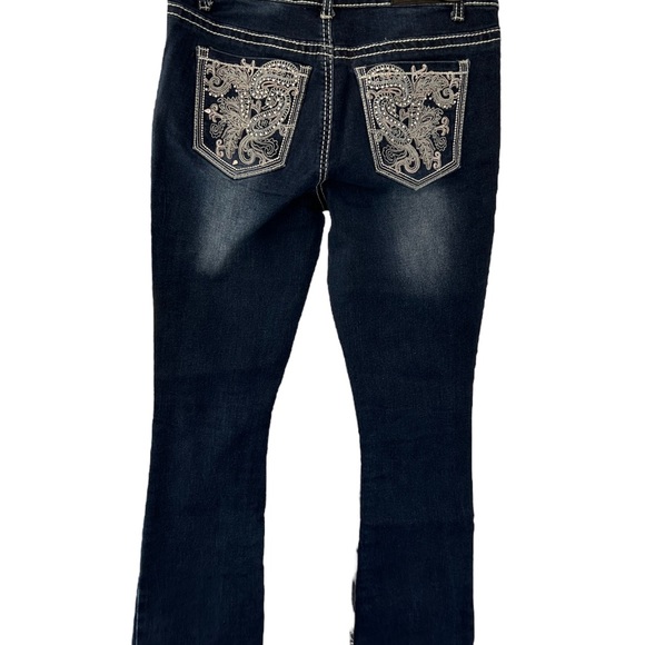 True Leech | Jeans | True Luck Jeans Dark Color Wembroiderybling On ...
